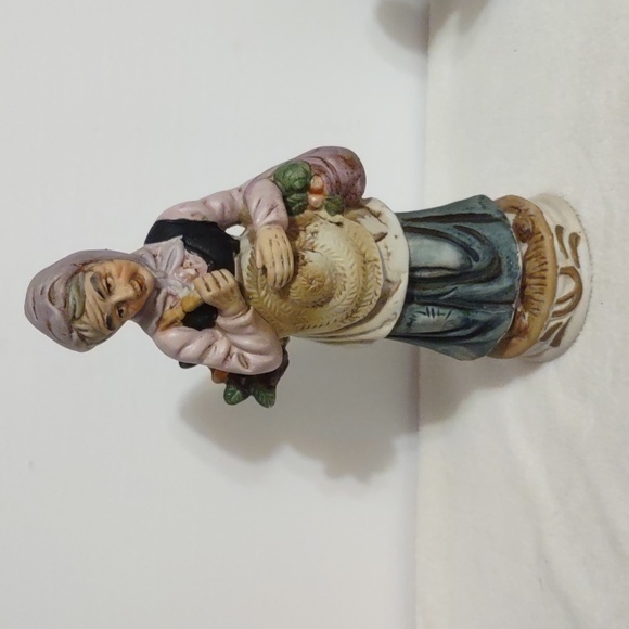 Source Unknown | Art | Vintage Ceramic 8 2 Statue Figurine Of Old Woman ...